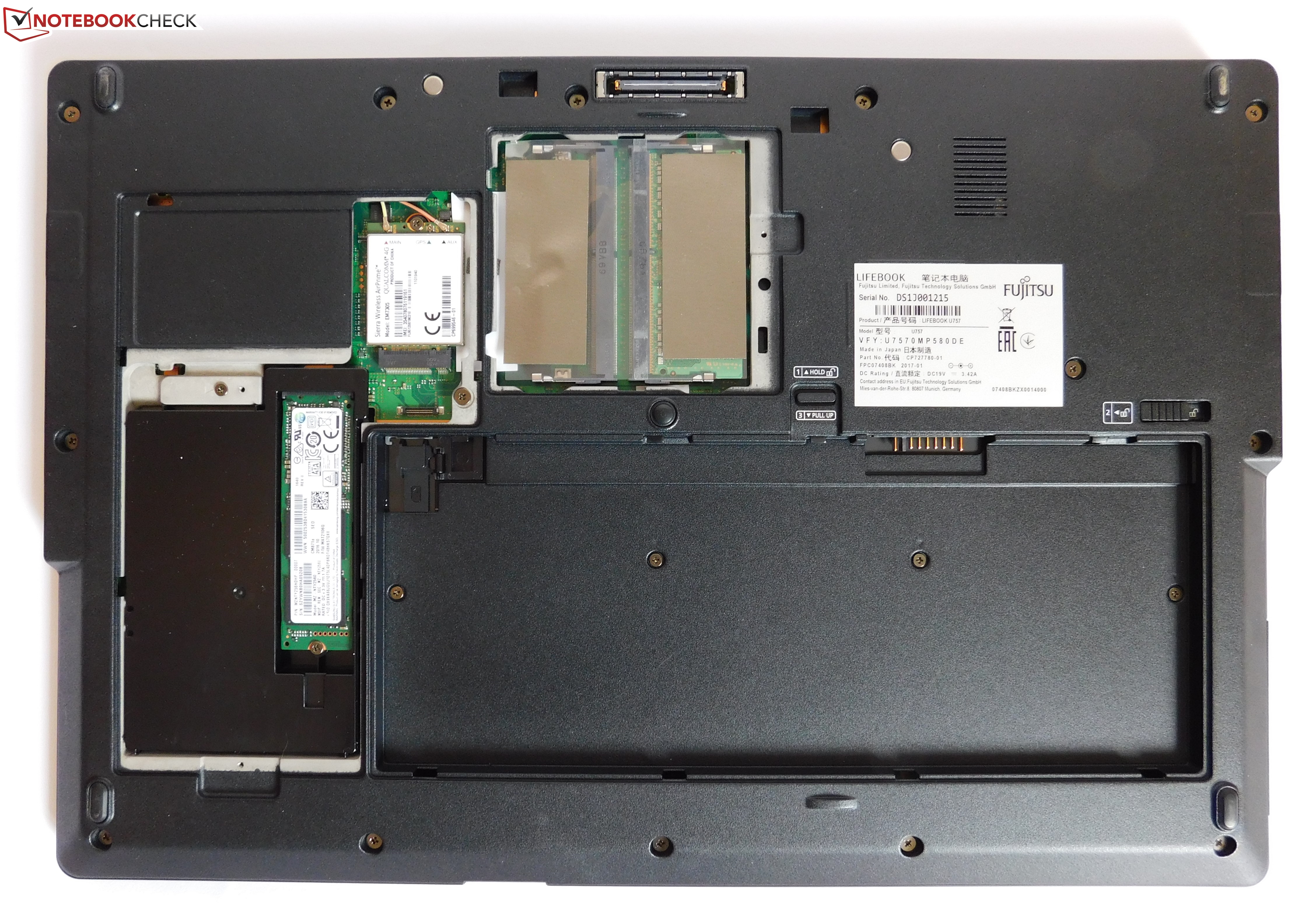 Test Fujitsu LifeBook U757 Laptop - Notebookcheck.com Tests