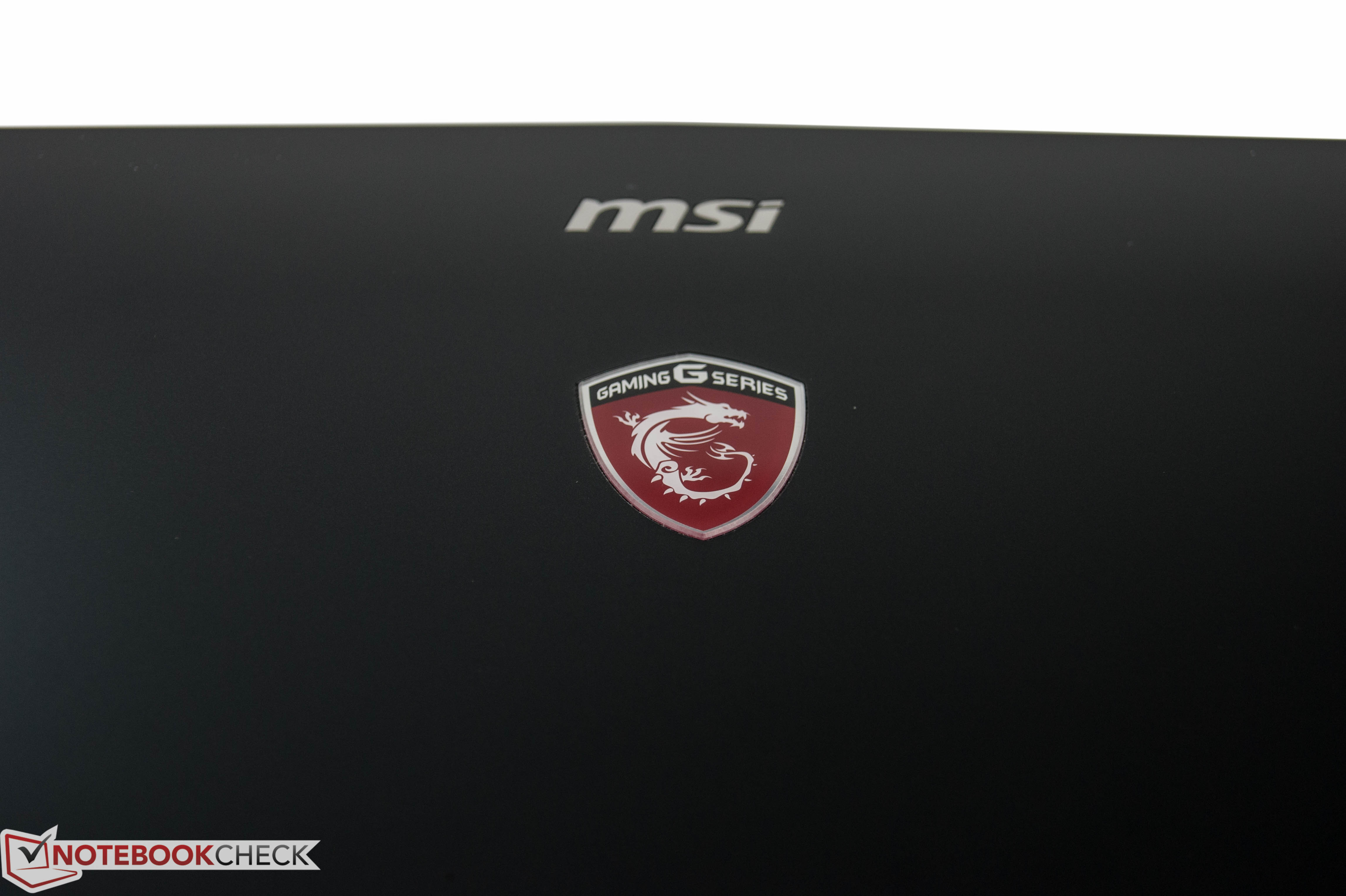 Test MSI GL72 7RDX Laptop - Notebookcheck.com Tests