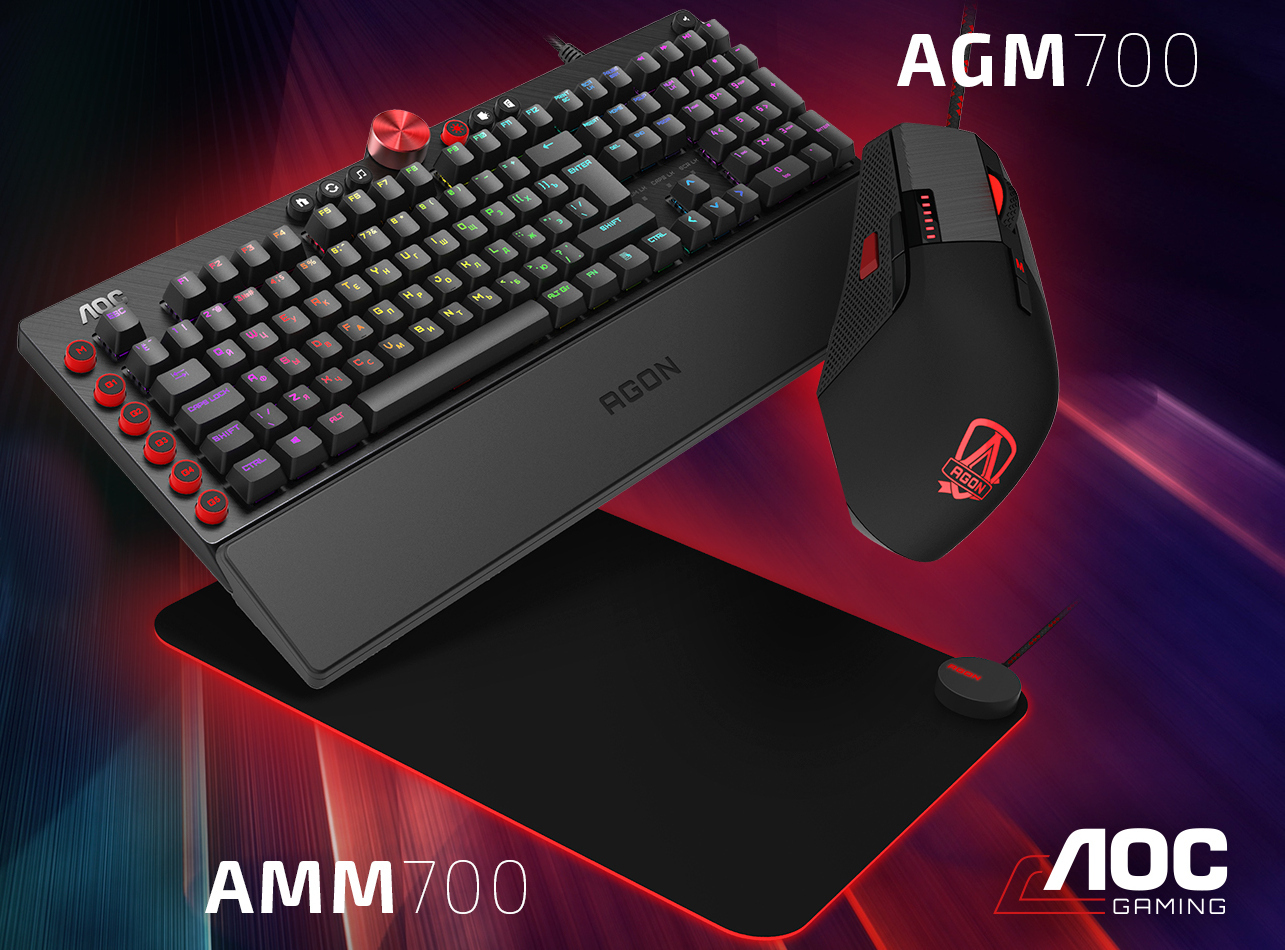 AOC: Neue Gaming-Keyboards AGK700, GK500, GK200, Gamer-Mäuse AGM700 ...