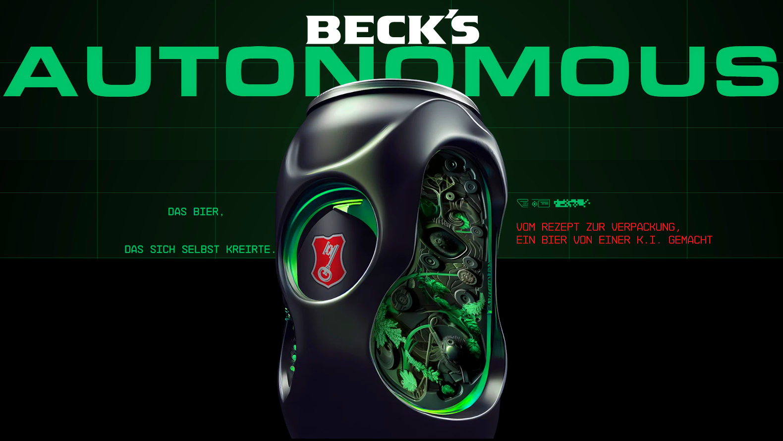 KI-Bier Autonomous: Beck's braut Bier nach KI-Rezeptur von ChatGPT, Branding von Midjourney ...