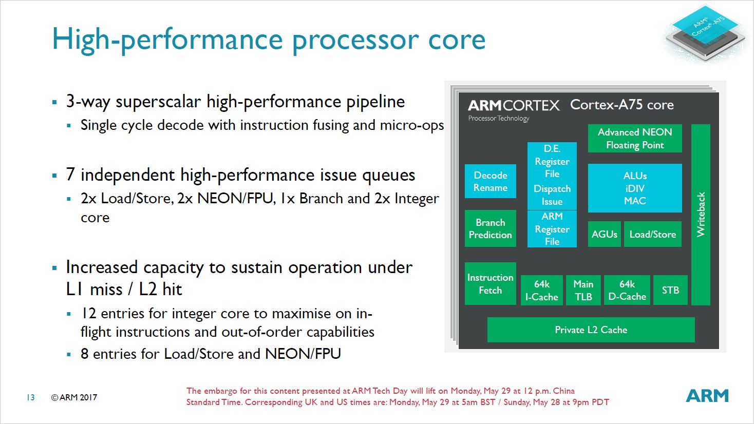 ARM: Cortex-A75, Cortex-A55, Mali-G72 offiziell vorgestellt - Notebookcheck.com News