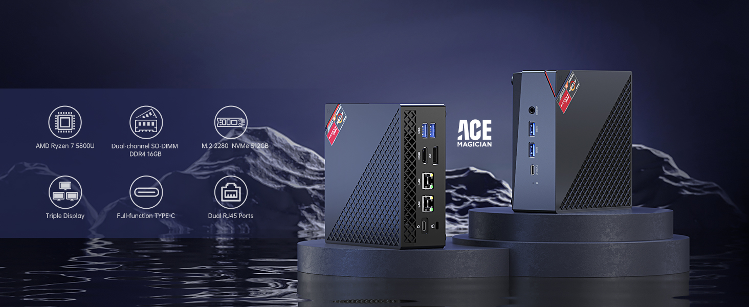 Mini-PC im Angebot: AceMagician AM06 Pro mit AMD Ryzen 7 5800U und 4K ...