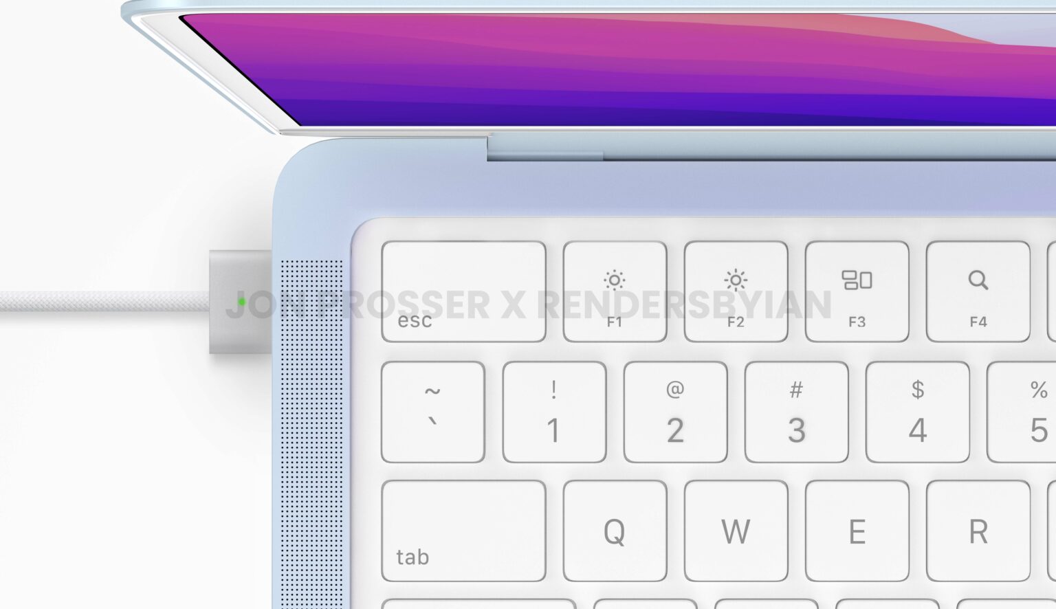 Apple M2 MacBook Air 2022 Renderbilder visualisieren die neuesten Leaks zum Redesign - mit Notch ...