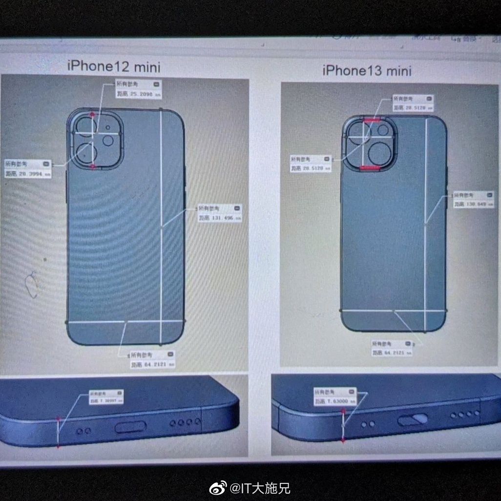 Die Apple-Leaks werden detailliert: Auch iPhone 13 Pro Max und iPhone 13 mini mit einigen ...