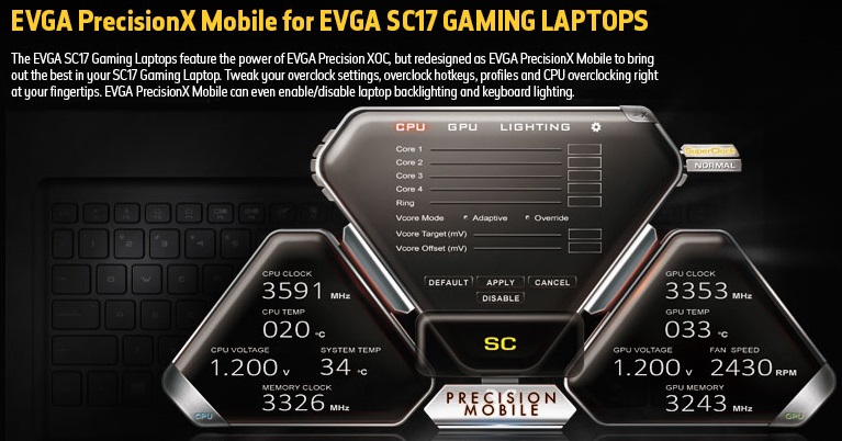 Evga SC17: Gaming-Notebook mit 4K/UHD, GeForce GTX 1070 und G-Sync - Notebookcheck.com News