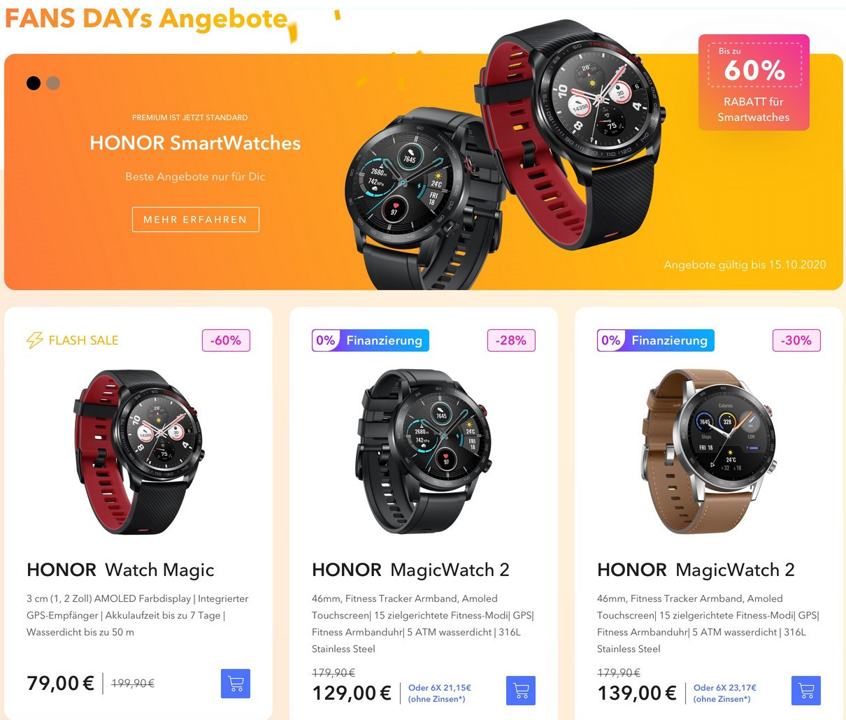 Honor Top Deals und Angebote zum Amazon Prime Day und Fans Day ...