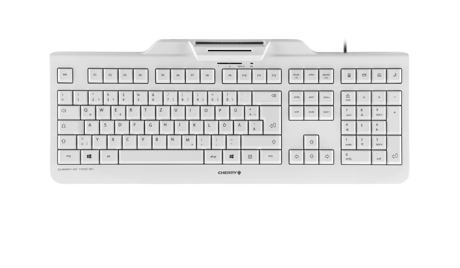 Cherry KC 1000 SC-Z: BSI-zertifizierte Tastatur mit integriertem Klasse ...