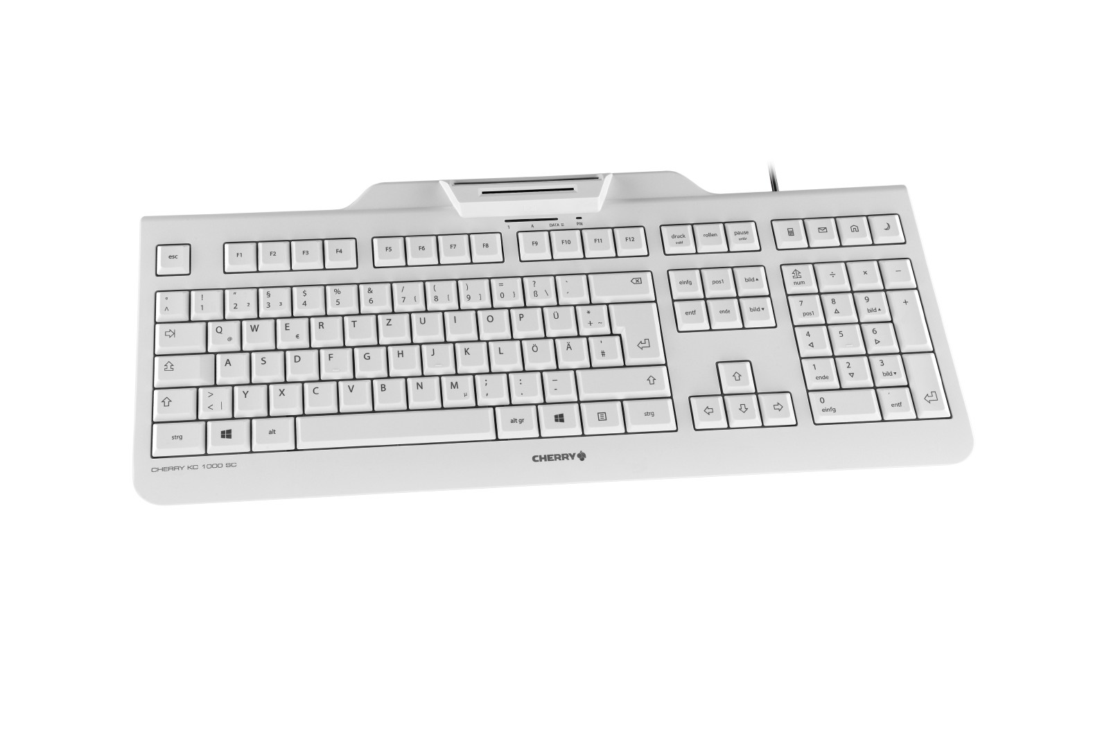 Cherry KC 1000 SC-Z: BSI-zertifizierte Tastatur mit integriertem Klasse ...