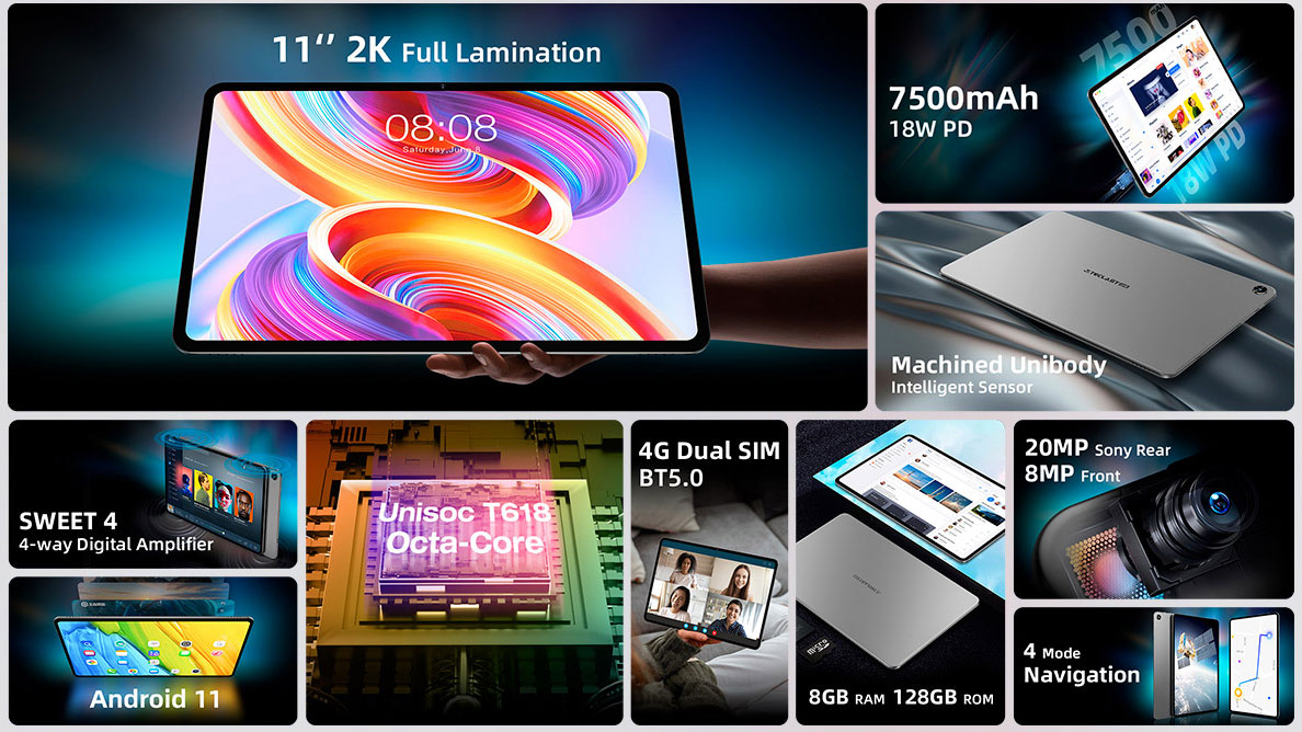 Teclast T50: Neues Flaggschiff-Tablet mit 11 Zoll 2K-Display und 4G startet zum Vorzugspreis ...