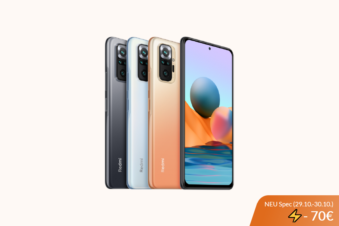 Xiaomi Crazy Weekend: Redmi Note 10 Pro mit 108 MP und 120 Hz AMOLED in neuer 8 + 256 GB ...