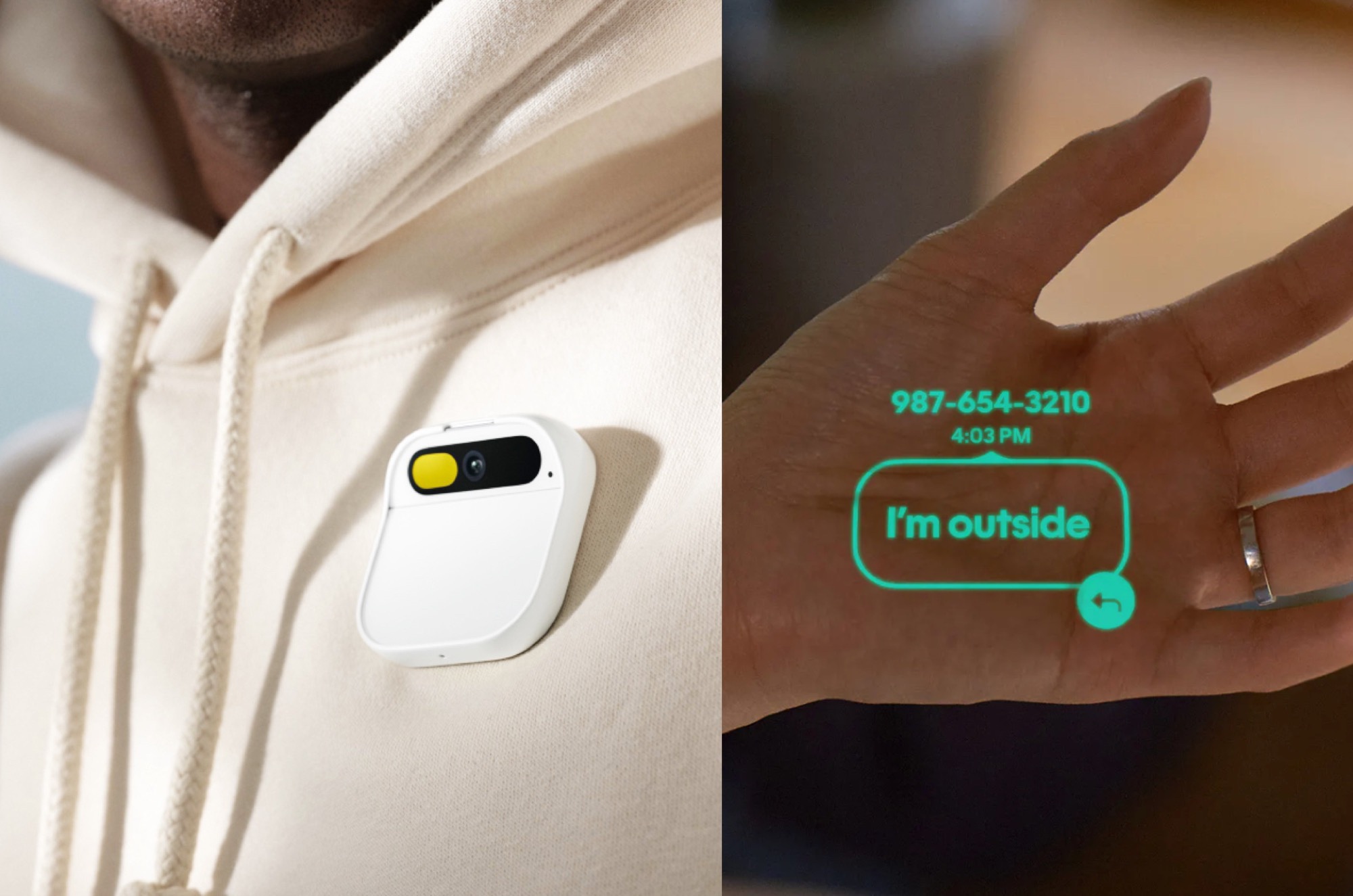 Humane Ai Pin startet mit "Laser Ink Display", Snapdragon, Kameras ...