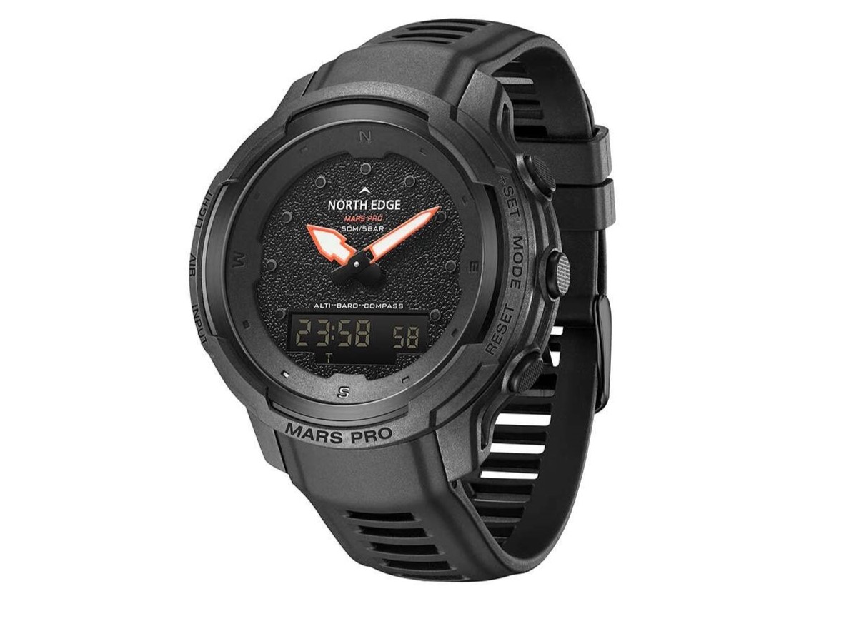 North Edge Mars Pro: Hybride Uhr mit umfangreicher Sensorik eignet sich auf zum Schwimmen ...