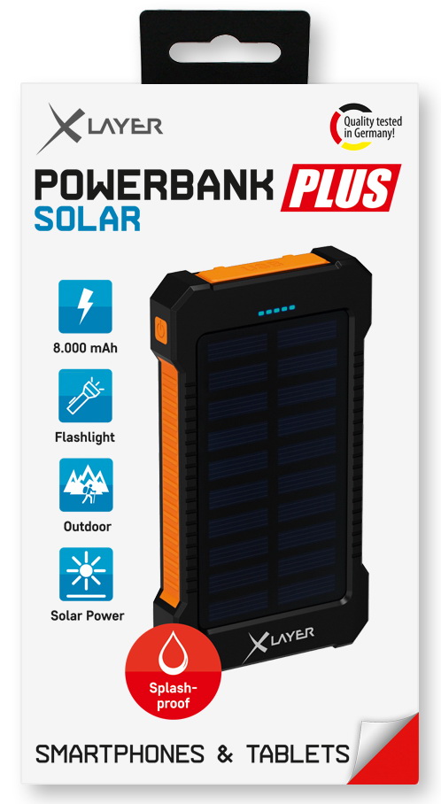 Powerbanks: XLayer Powerbank Plus Solar zapfen die Sonne an ...