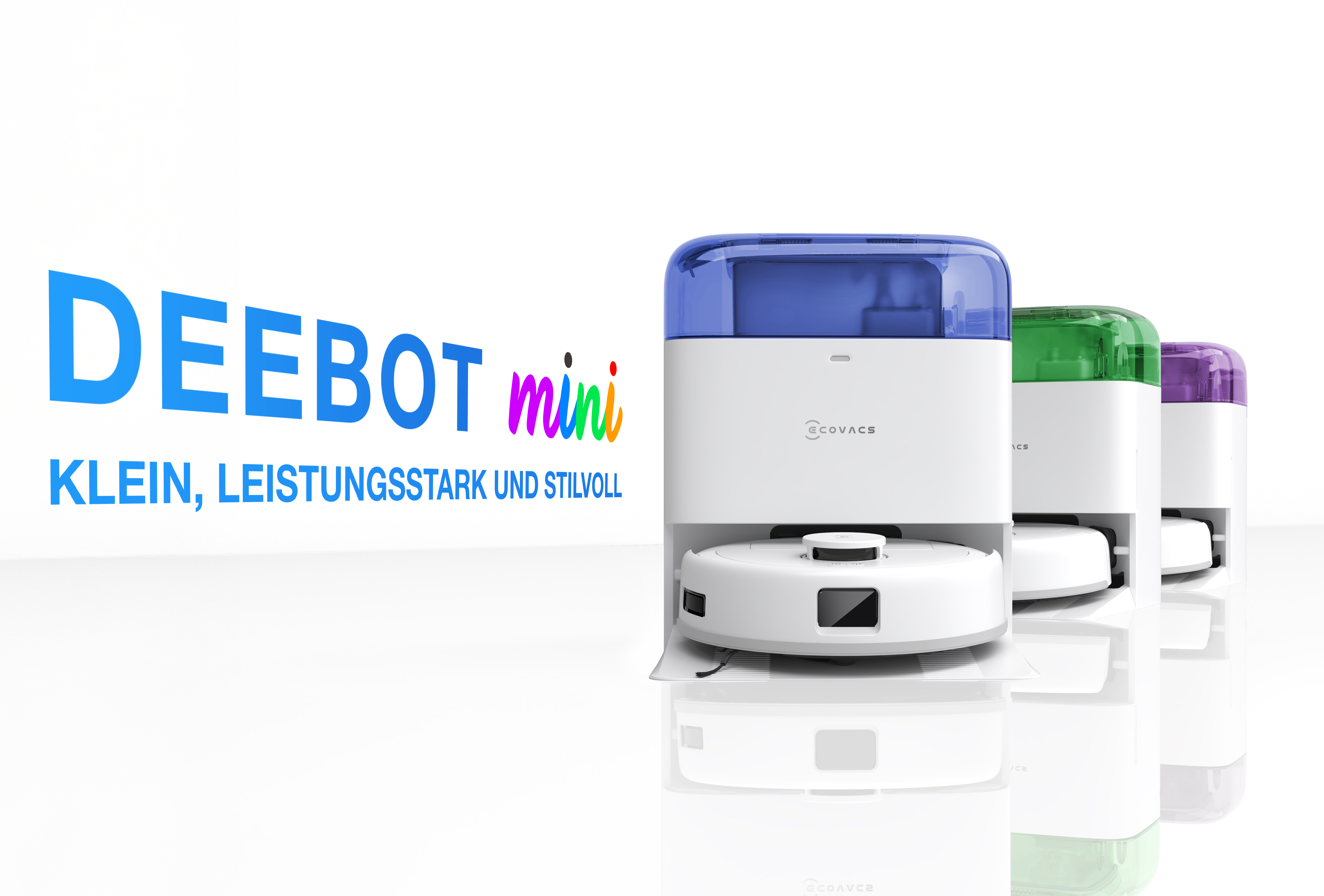 Bunt, kompakt, günstig: Neuer Saugroboter Ecovacs Deebot mini startet ...