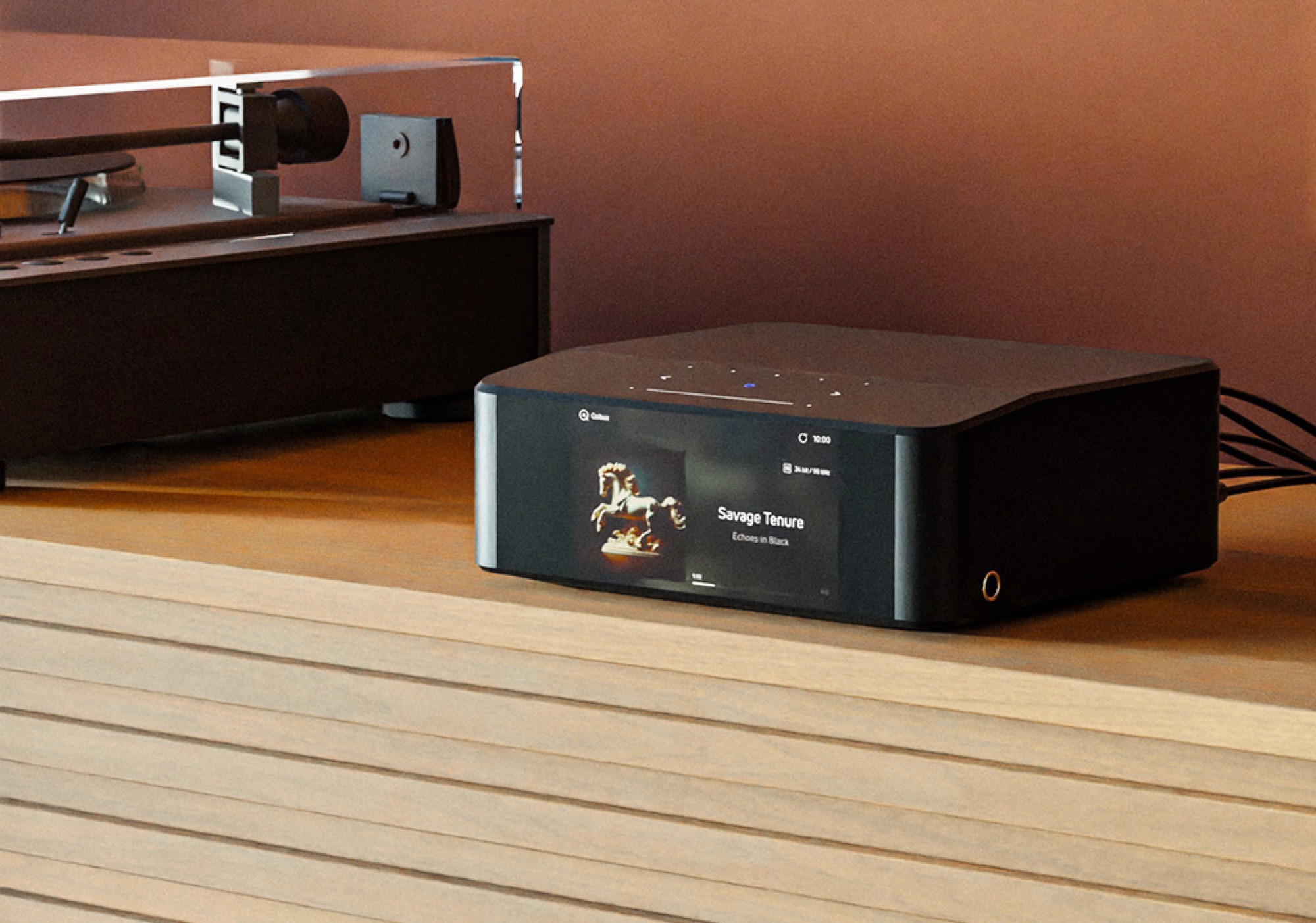 Bluesound Icon Hi-Fi-Streamer kombiniert 5 Zoll Touchscreen mit AirPlay ...