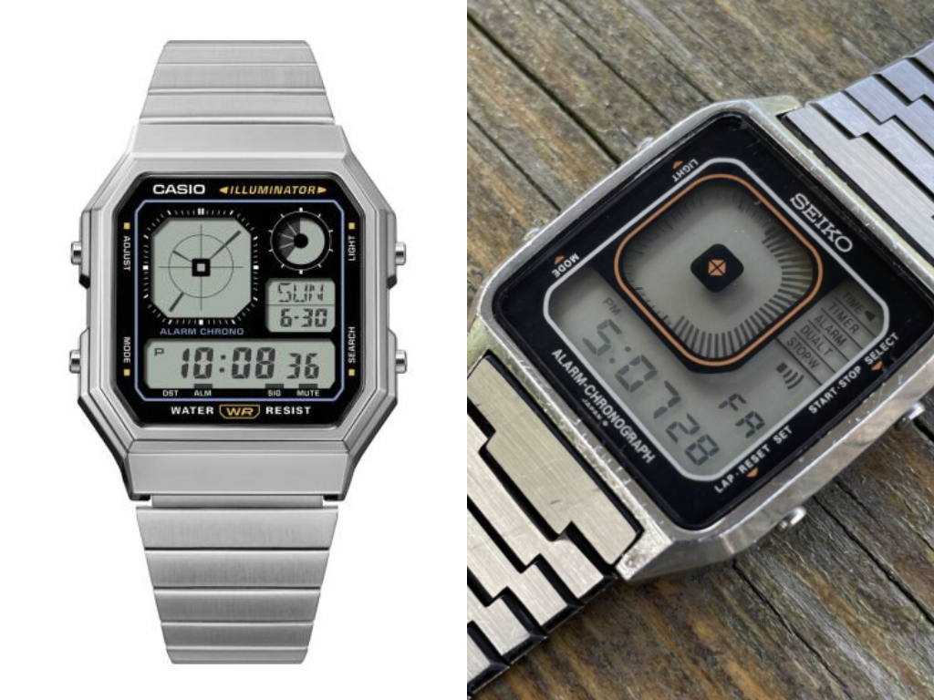 Neue Casio Vintage A130WE-1AEF im kultigen Retro-Design, inspiriert von der Seiko G757, ist ...