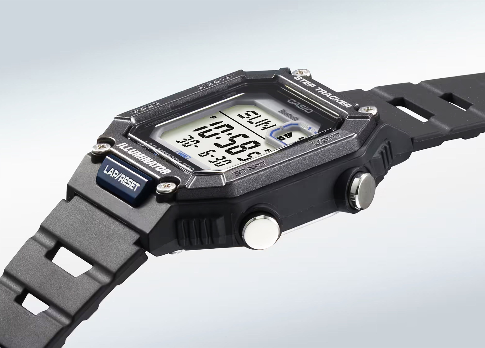 Casio WS-B1000 Digitaluhr kombiniert Schrittzähler und zwei Jahre ...