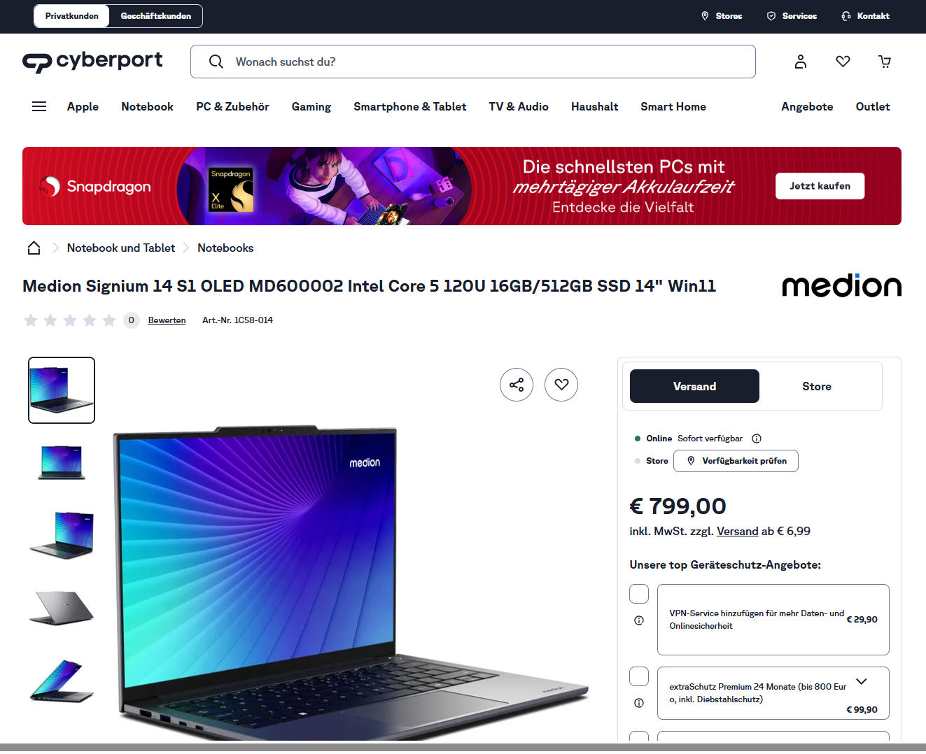 Leichtgewicht: Kompaktes Office-Notebook mit 2.8k-OLED und Core 5 für ...