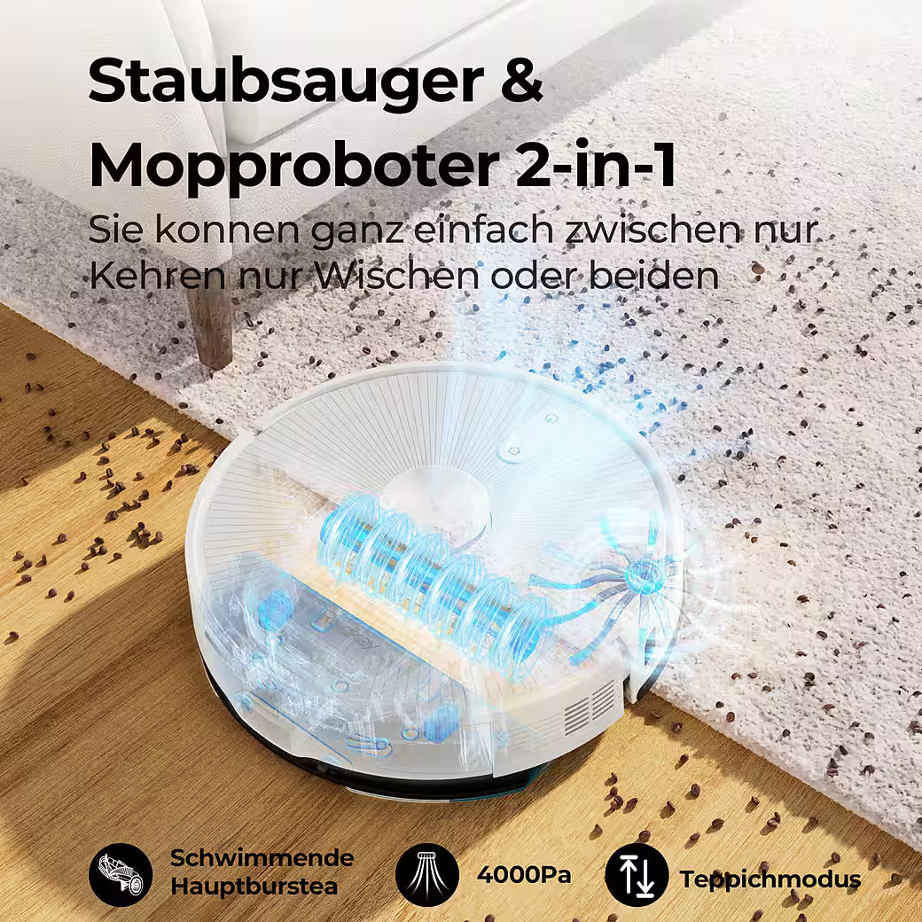 Sauberkeit zum Schnäppchenpreis: Saugroboter Redkey R10 für nur 213,99 ...