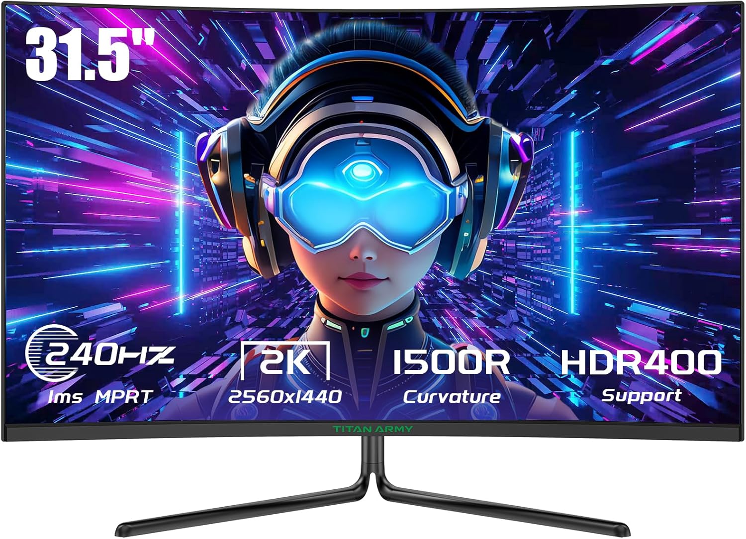 Gamer aufgepasst: Zwei 2K-Gaming-Monitore von Titan Army mit bis zu 240 Hz und 31,5 Zoll ab nur ...