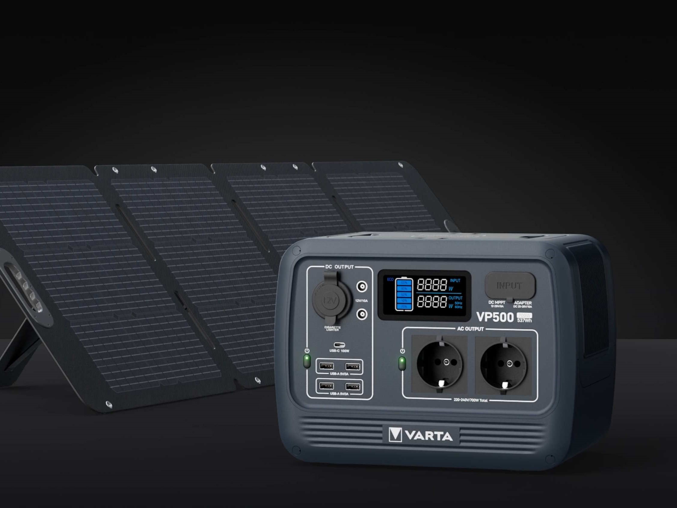 Varta bietet neue Powerstation und passendes Solarpanel an ...