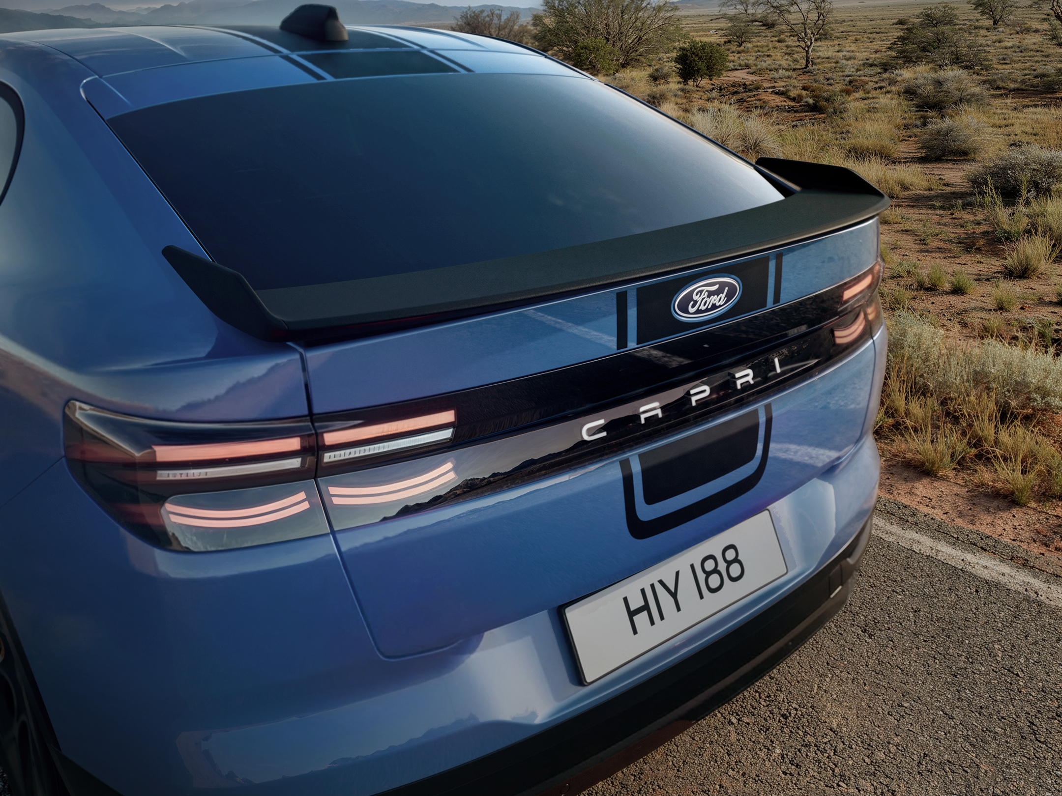 Elegantes Ford Capri Elektro Ebenbild