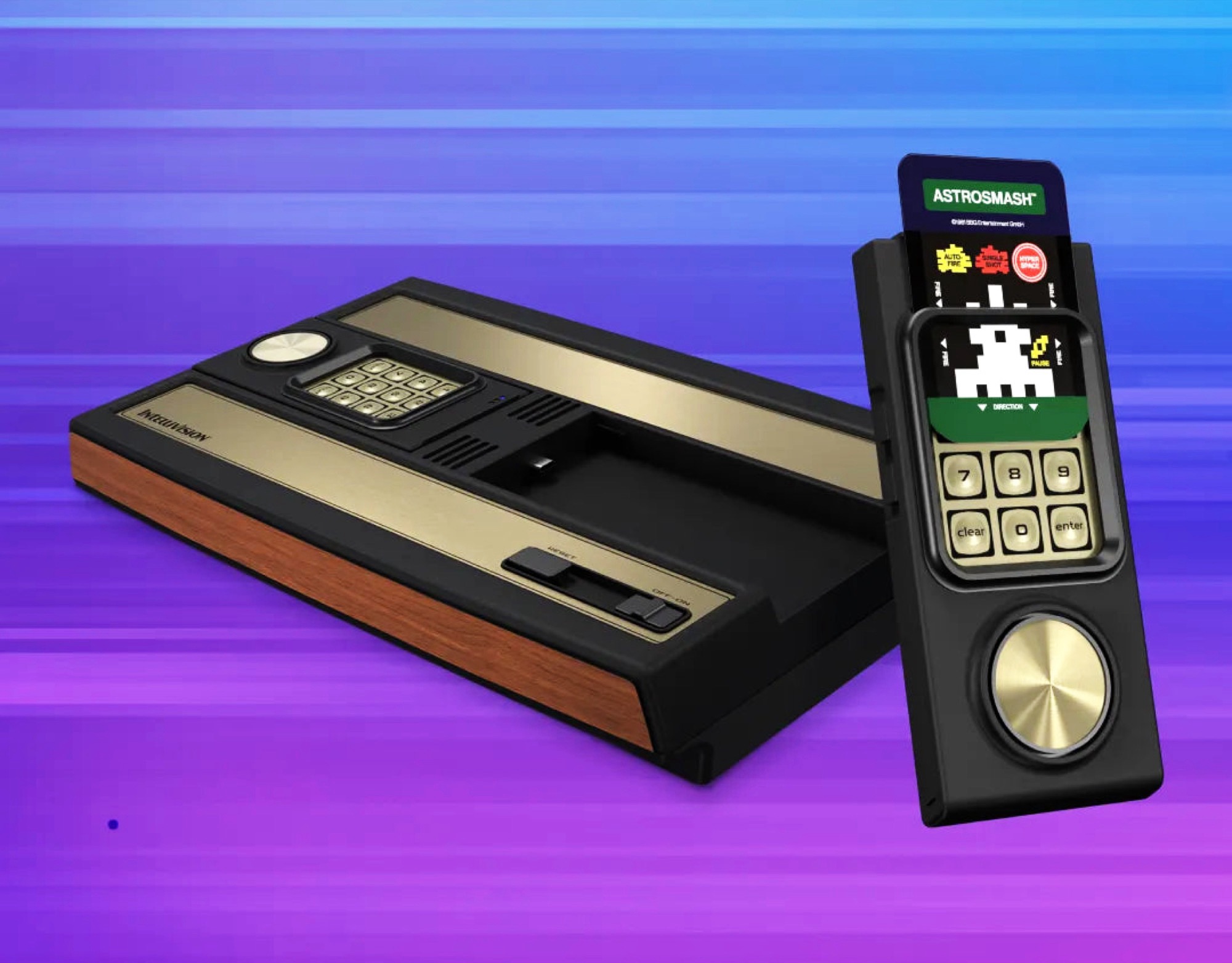 Retro-Konsole mit Disk-Controllern und 45 Spielen: Atari Intellivision ...