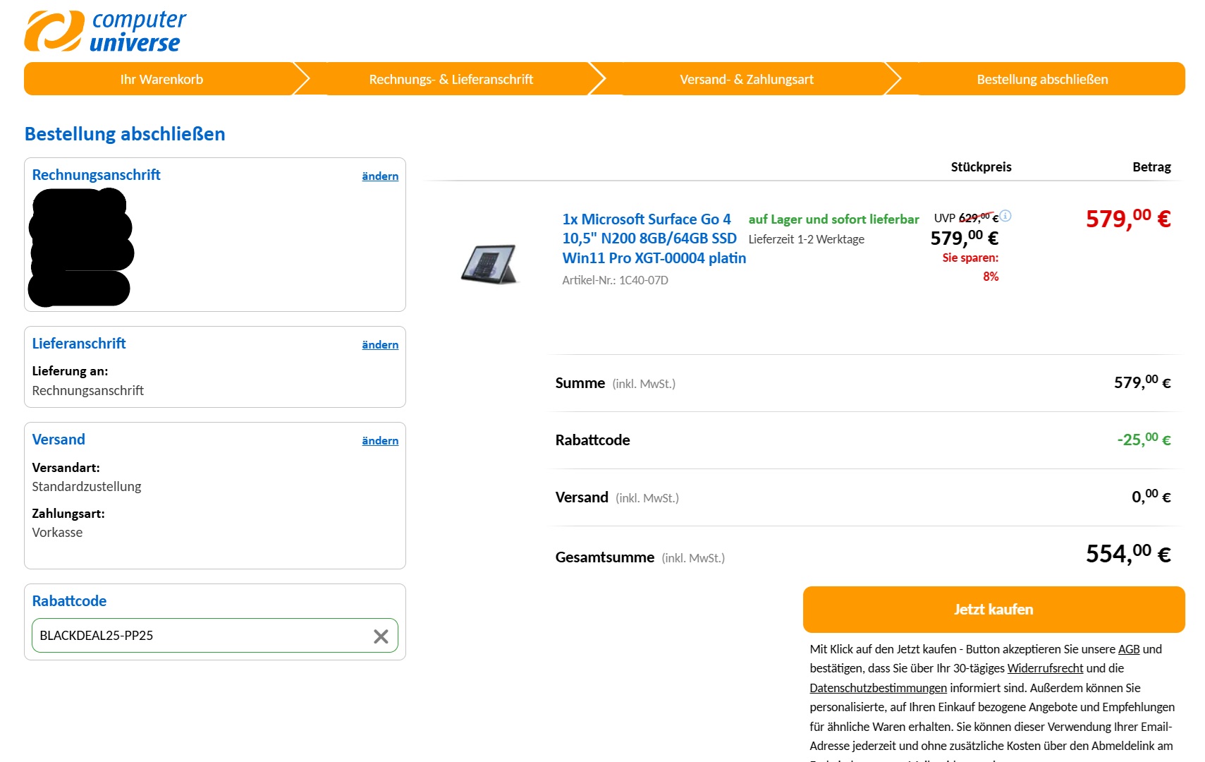Windows-Tablet mit Stifteingabe: Microsoft Surface Go 4 im Angebot ab ...