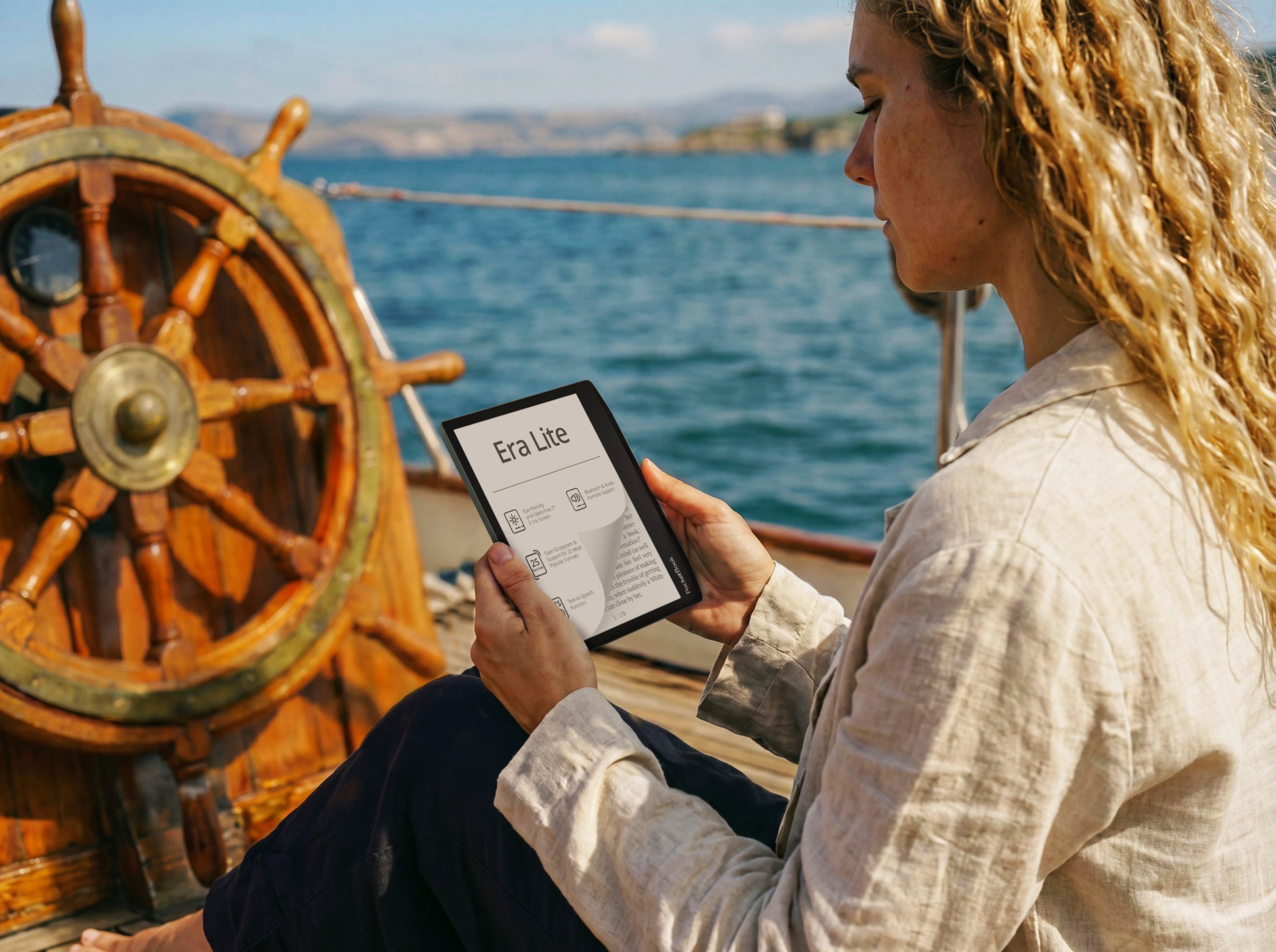 PocketBook Era Lite E-Reader startet mit Display-Beleuchtung zum ...