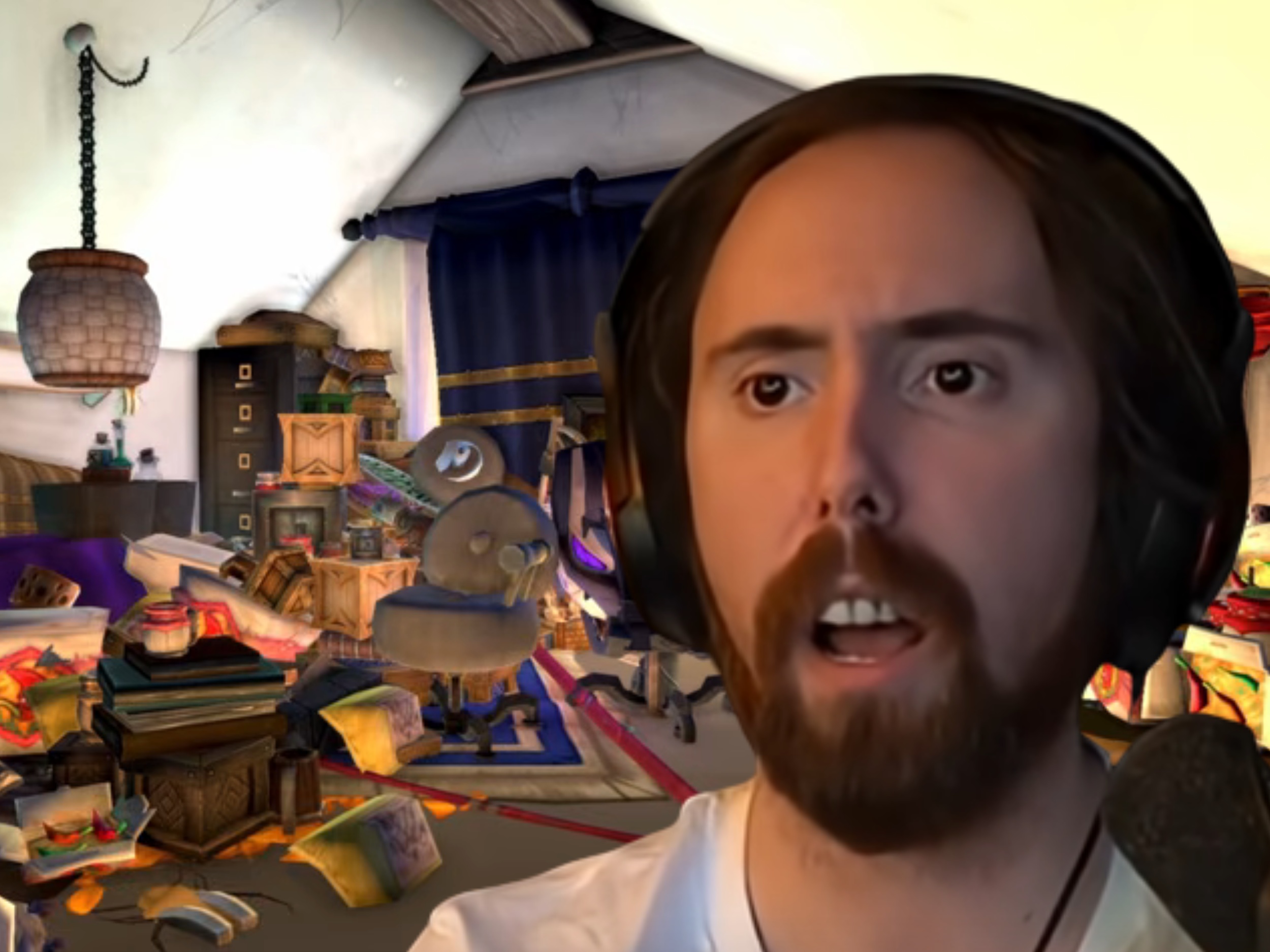 „Verdammt gut“: WoW-Spieler baut Asmongolds Streaming-Zimmer nach ...