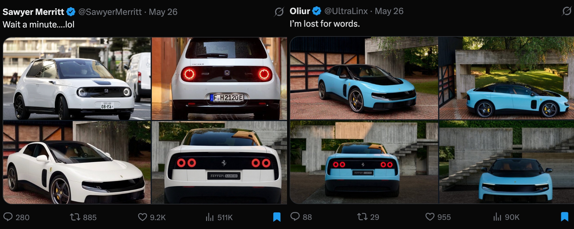 Der 550.000-Euro-Ferrari Luce wird zur Meme-Sensation: Apple-Car-Vision ...
