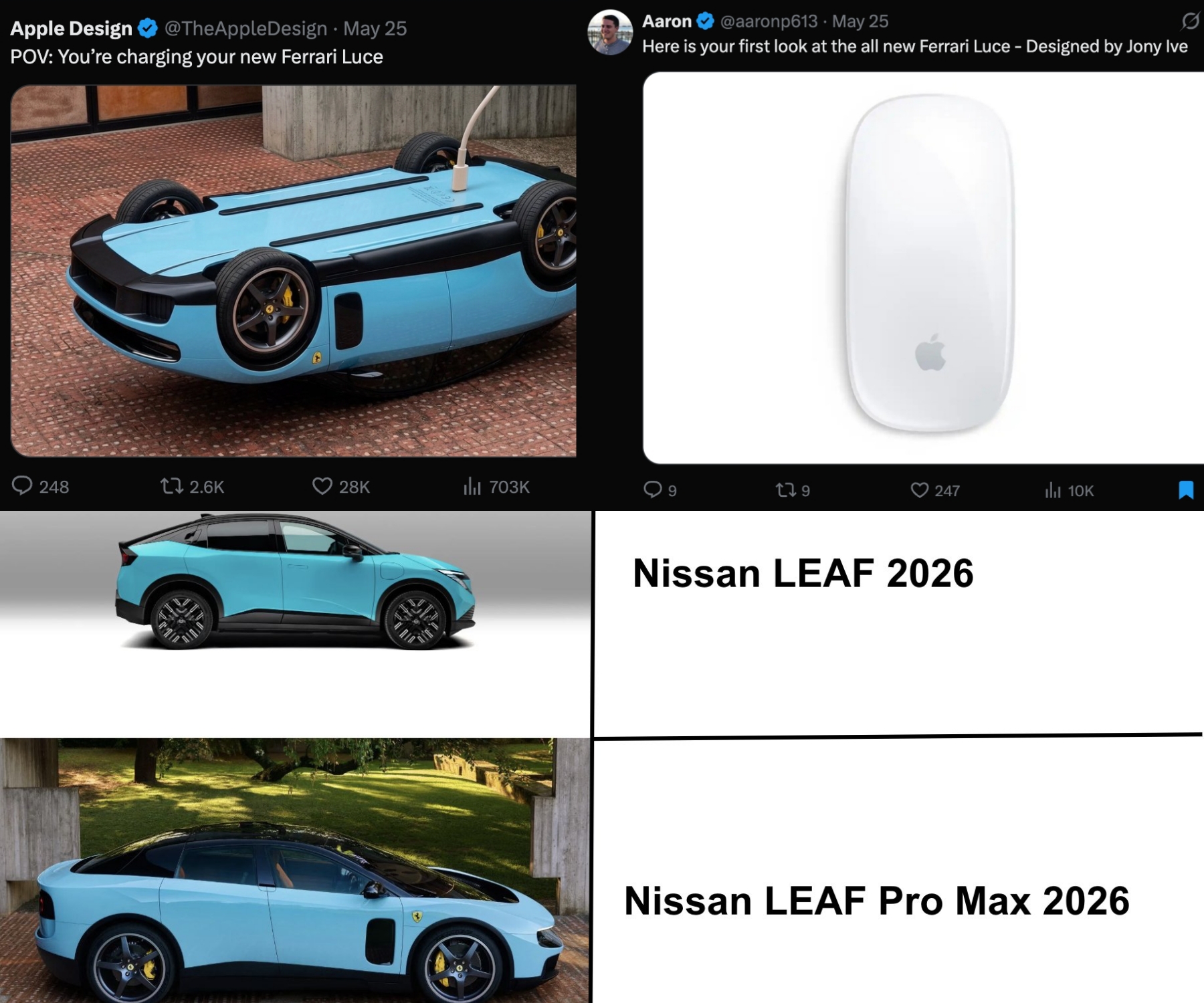 Der 550.000-Euro-Ferrari Luce wird zur Meme-Sensation: Apple-Car-Vision ...