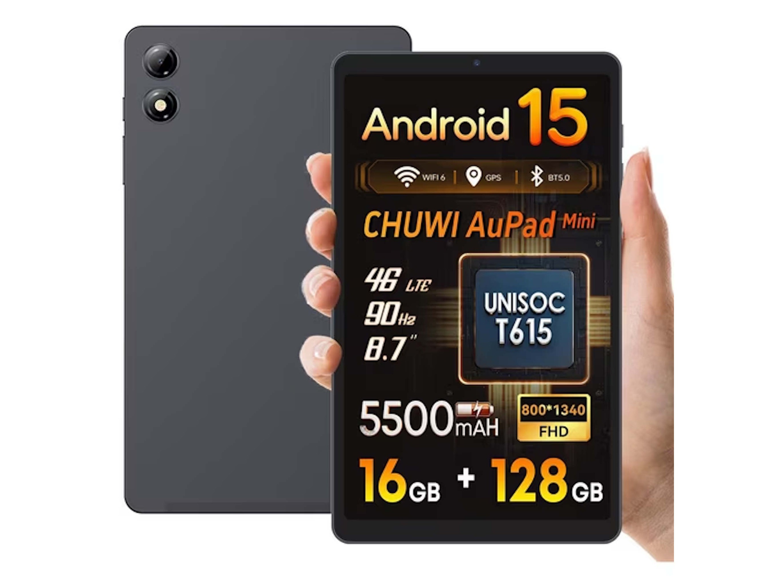 Chuwi AuPad Mini: Android‑15‑Tablet mit LTE und GPS für nur 74 Euro ...