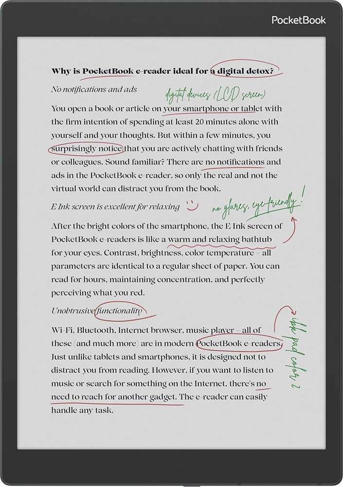 Test PocketBook Color Note – Hochwertiges E-Ink-Tablet mit Stifteingabe ...