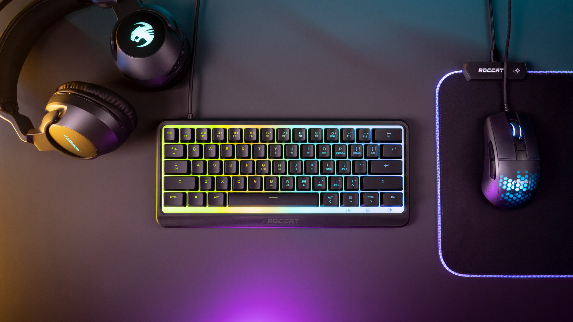 Roccat Magma Mini: 60-Prozent-Tastatur mit RGB-Beleuchtung und IP-33 ...