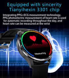 Neue Smartwatch mit EKG, Blutdruck und Bluetooth-Telefonie: Wasserdichte WS3 Pro startet als ...