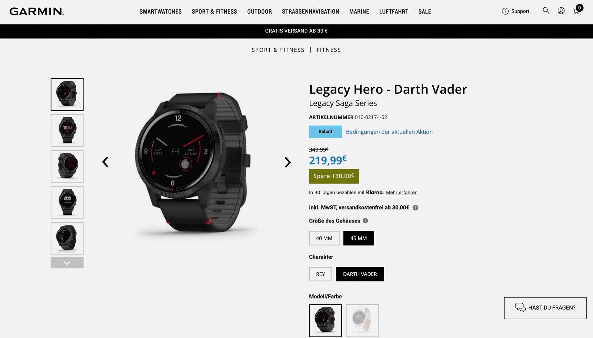 Deal: Die Garmin Legacy Hero Smartwatches mit Star Wars- und Marvel ...