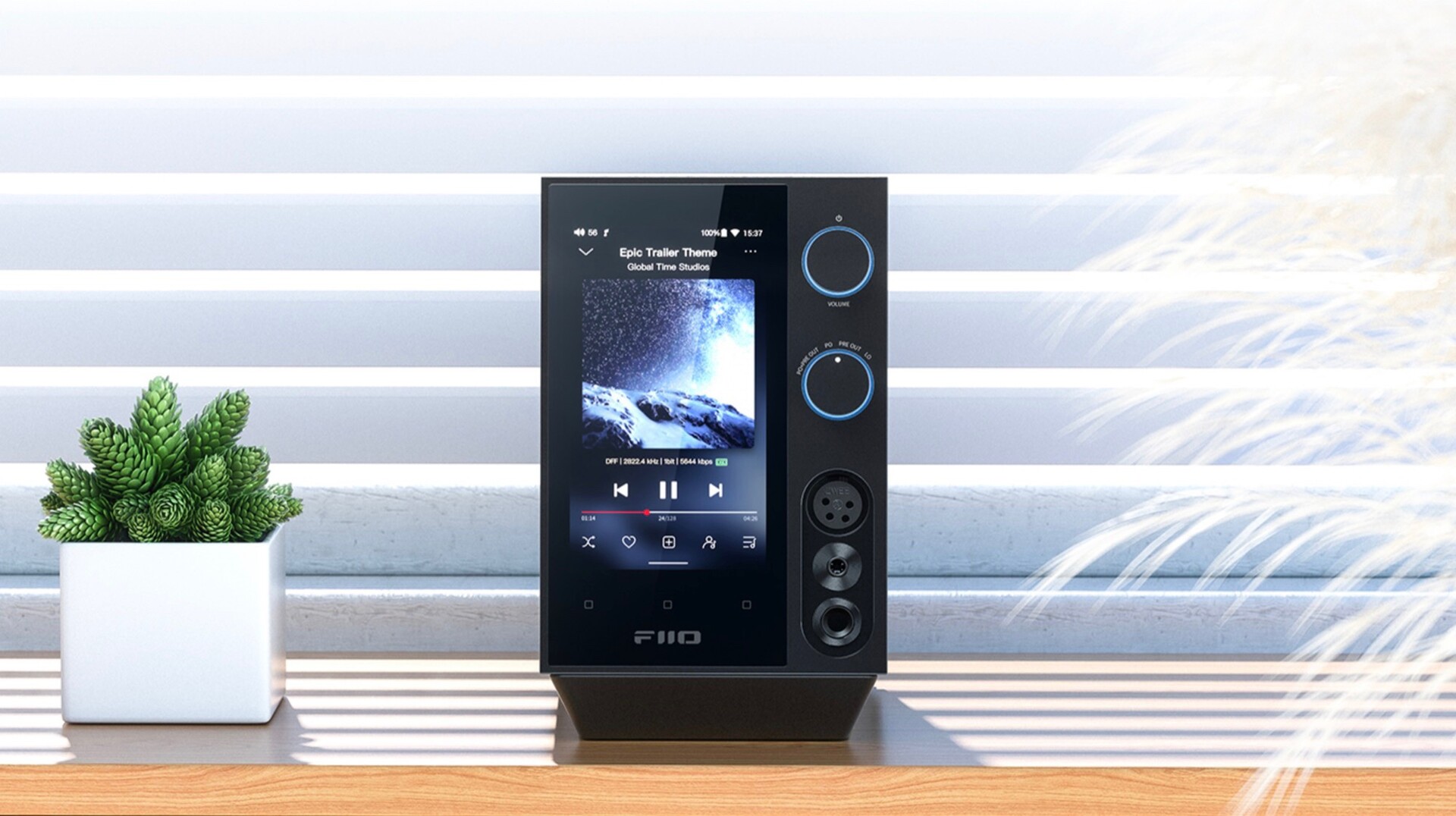 FiiO R7 Hi-Fi-System für den Schreibtisch kombiniert Touchscreen und ...