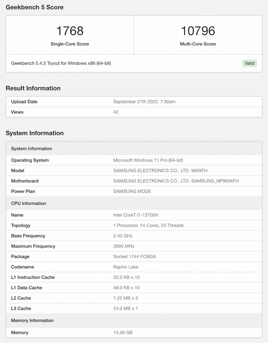 Die Intel Core i7-13700H und Core i9-13900HK Laptop-CPUs zeigen sich bei Geekbench mit bis zu 5 ...