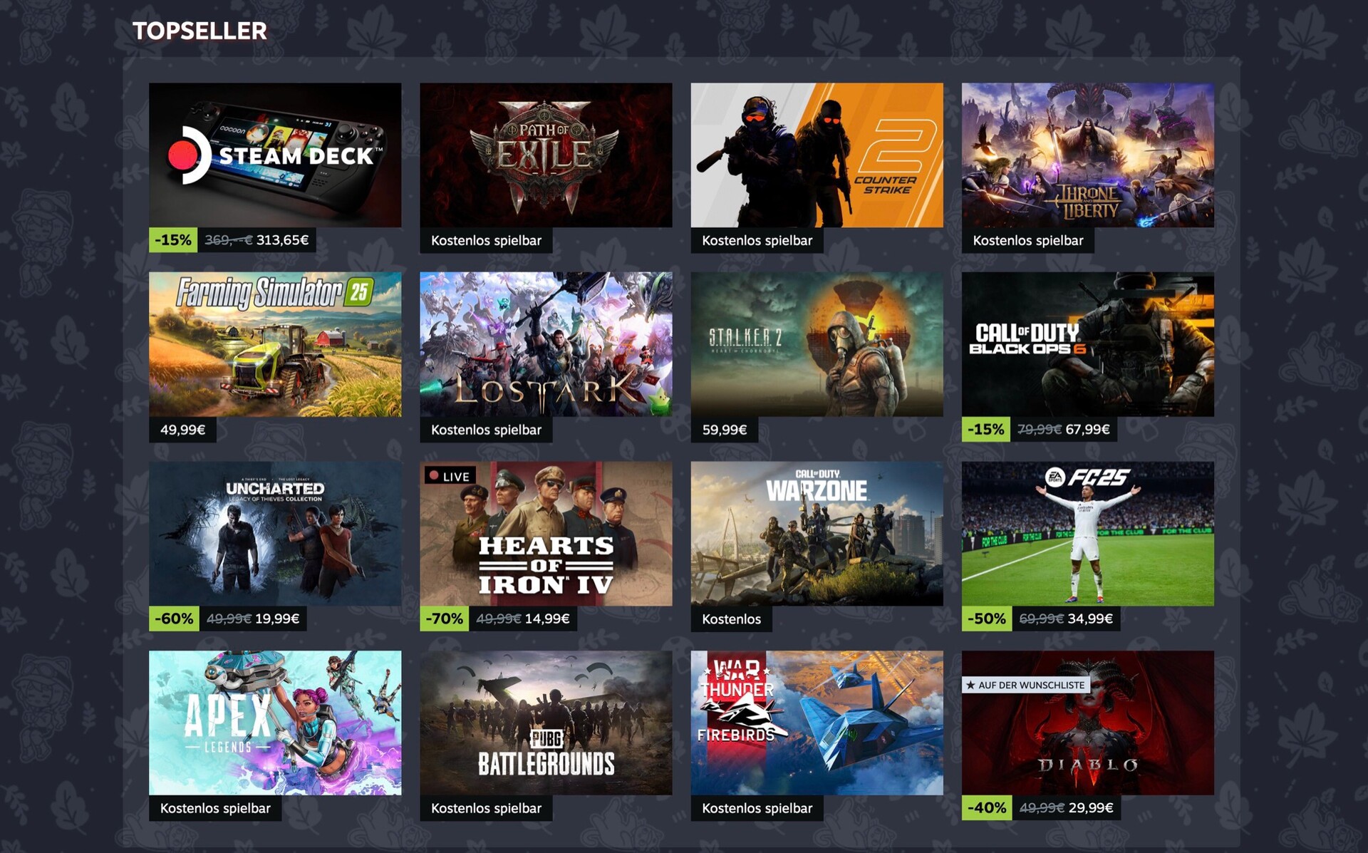 Steam Herbstaktion 2024 bringt zum Black Friday günstige Blockbuster und Steam Deck zum ...