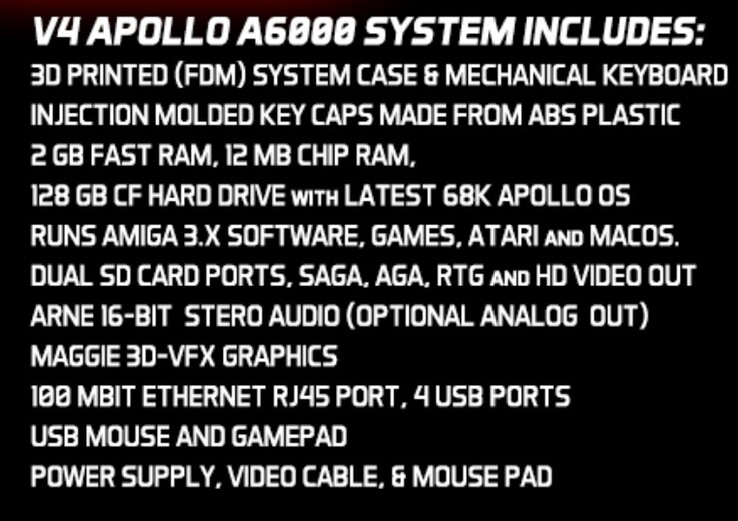 Apollo Computer verrät Starttermin für die zweite Serie des Amiga-kompatiblen Apollo A6000 ...