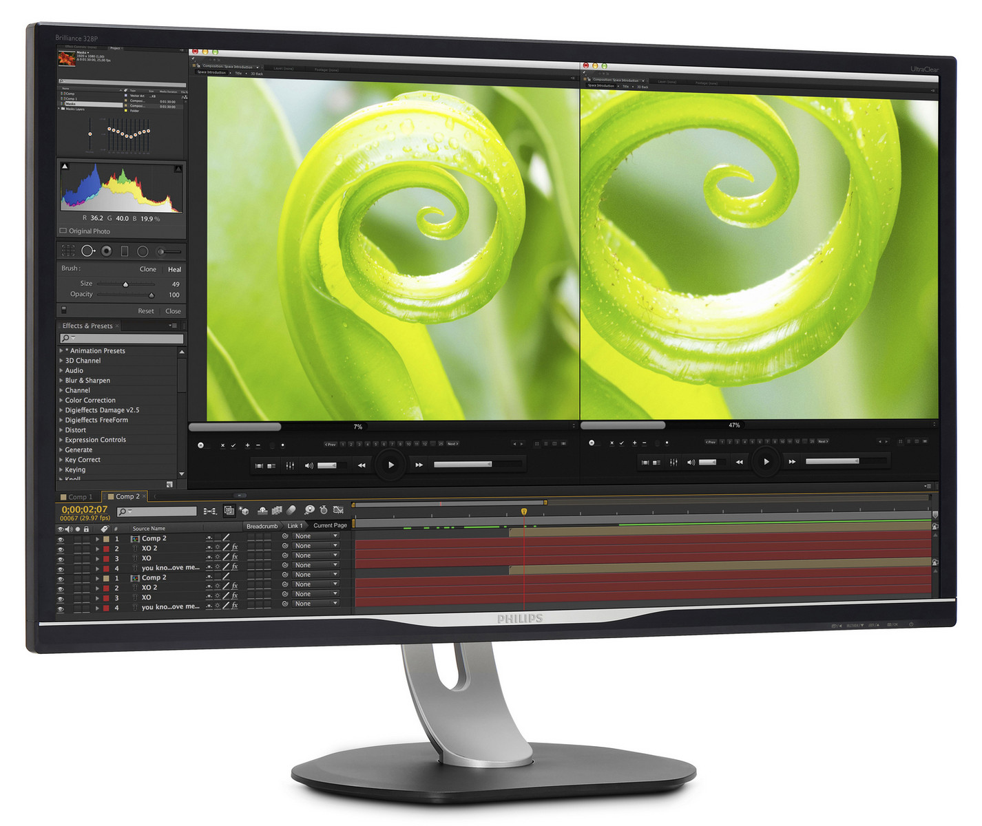 Philips stellt vier neue Monitore mit breitem Farbraum vor ...