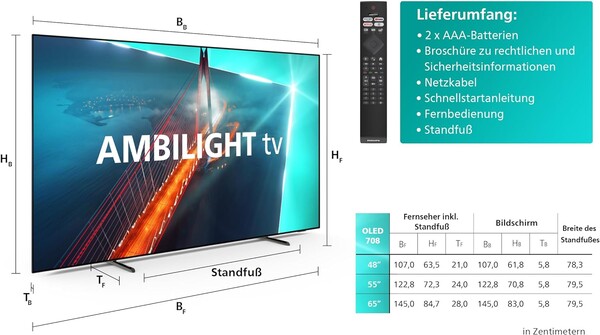TV-Deal: 55 Zoll Philips OLED 708 mit 120Hz und Ambilight im Angebot bei Amazon - Notebookcheck ...