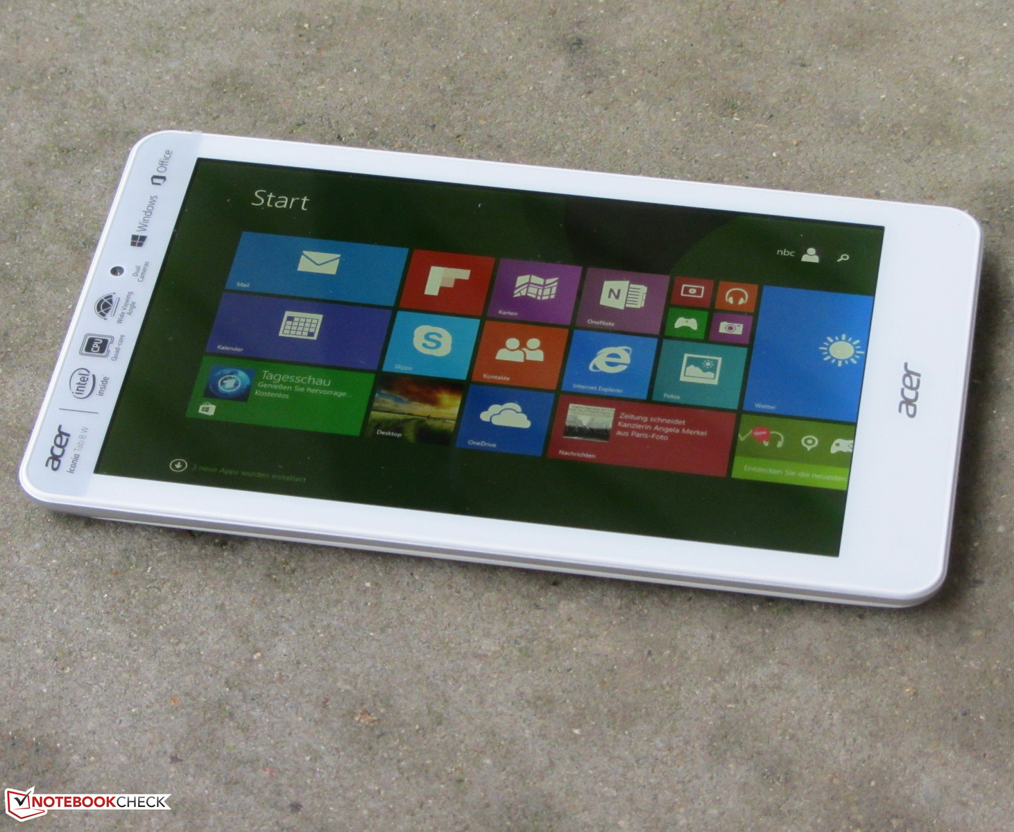 Test Acer Iconia Tab 8 W W1-810-16HN Tablet - Notebookcheck.com Tests