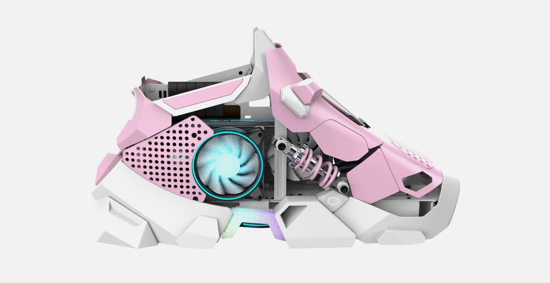 Sneaker X ist ein PC-Gehäuse im Stil eines gigantischen Schuh zum 30 ...