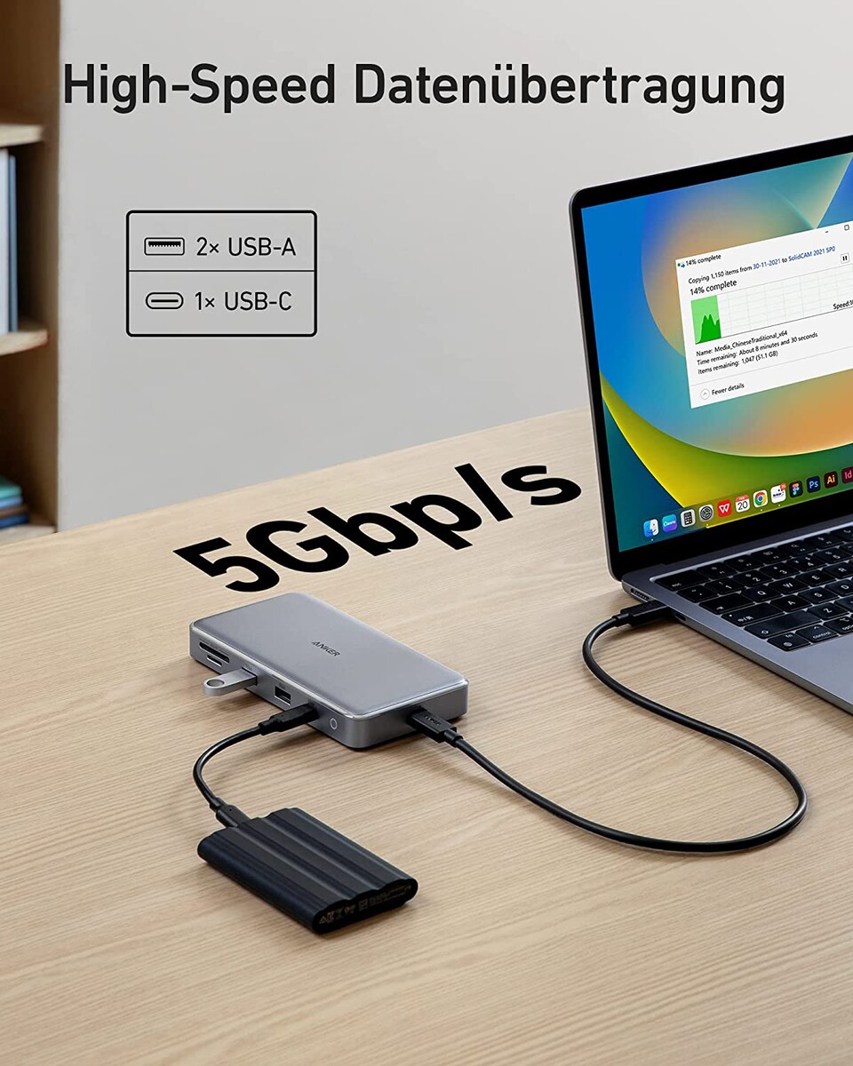 Anker: Neuer 10-in-1 USB-C-Hub Anker 563 mit 10 Anschlüssen und 100 W ...