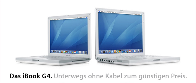 Apple ibook G4 - Notebookcheck.com Externe Tests